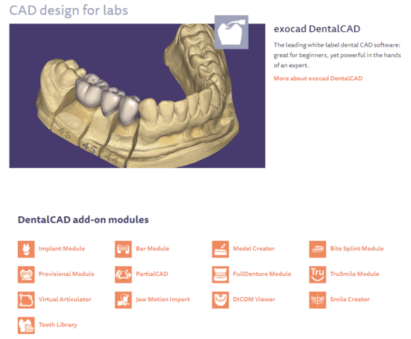 exocad DentalCAD software – The AmericaSmiles Network