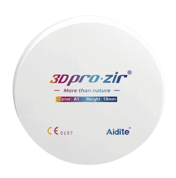 Aidite 3D Pro Zir, 98×12 multilayer zirconia – The AmericaSmiles Network